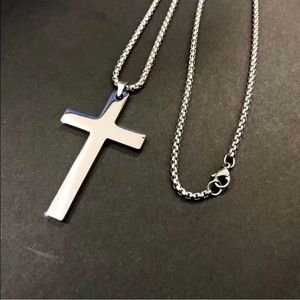 Accessories | Stainless Steel Chain Style Cross Pendant Necklace Solid ...